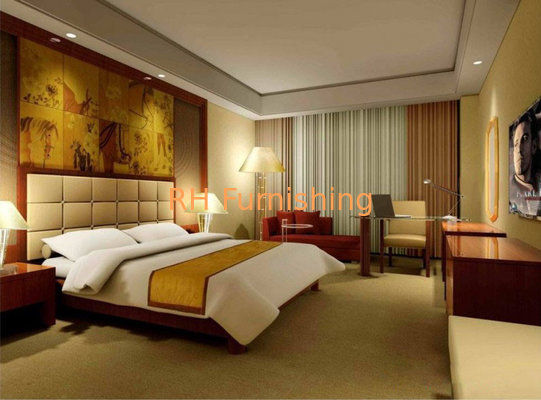Wood Hotel and Luxury Apartment Furniture,Upholstery Bed,Headboard,Mattress,TV stand,Luaage Table,Desk,Mini Cabinet supplier