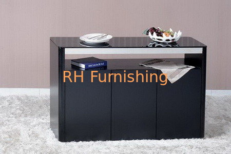 Modern Dining Room Furniture,Black Oak Wood Buffet,Side Board supplier