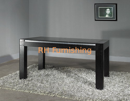 Modern Dining Room Furniture,Walnut Wood/White High Glossy Dining Table supplier