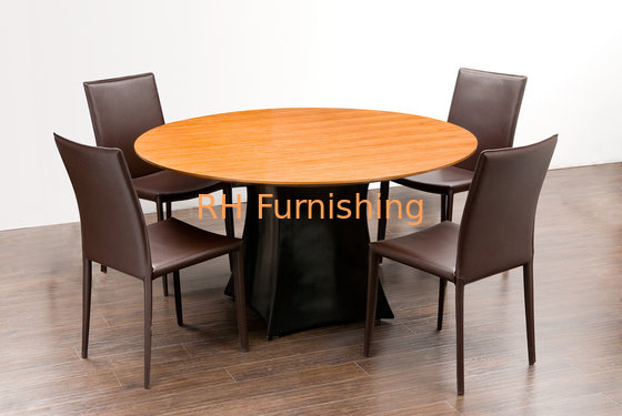 Modern Dining Room Furniture,Walnut Wood Dining Table,Metal/PU Chiars supplier