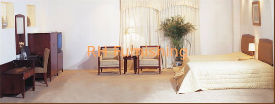 Modern Hotel Furniture in Double Bed Headboard Standard Room Set with Upholstered Sofa set supplier