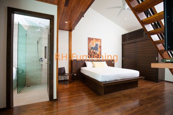 Beach Front Luxury Vacation Villa interior Design Sleeping Room Furniture with Wardrobe supplier