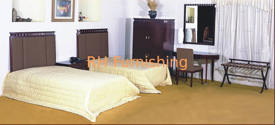 Budget hotel interior fitout furniture Single Bed Headboard with Writing desk tableBO-B002 supplier