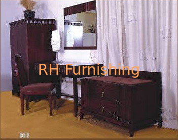 Modern Hotel Furniture Bedroom Set By Cherry headboard Drawer Nightstnad Dresser BO-B001 supplier