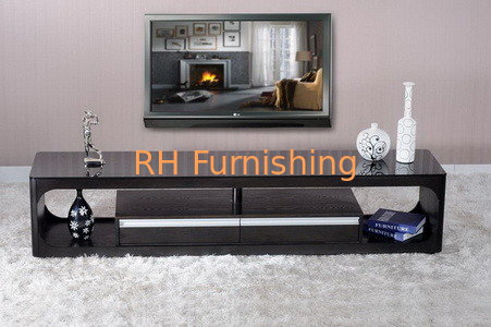 Modern Living Room Furniture,Wood+Glass TV Table,Floor Stand supplier