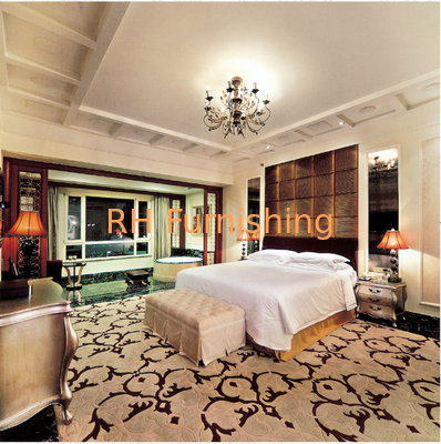 Luxury Hotel bedroom Furniture,Headboard,Double Bed,Desk,SR-026 supplier