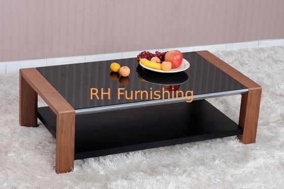 Wood Living Room Furniture,Tempered Glass Coffee/Cocktail Table,End Table,Sofa Table,MDF with Ash/Oak/Walnut veneer supplier