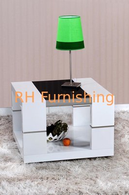 Wood Living Room Furniture,White,Black High Glossy Coffee Table,End Table,Cocktail Table,Side Table,Sofa Table supplier
