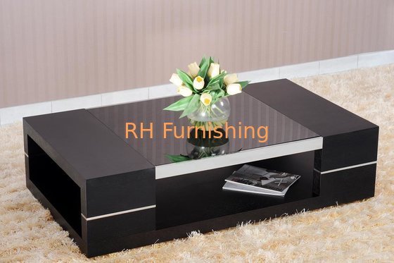 Walnut/Oak/Ash Wood Veneer with Tempered Glass Coffee/Cocktail Table,End Table,Sofa Table,Modern Style,Good Quality supplier
