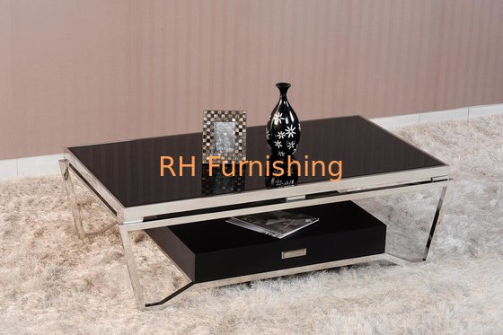 Modern Living Room Furniture,Stainless Steel Frame,Glass Top Coffee Table,Tea Table,Cocktail Table,Side/Sofa Table supplier