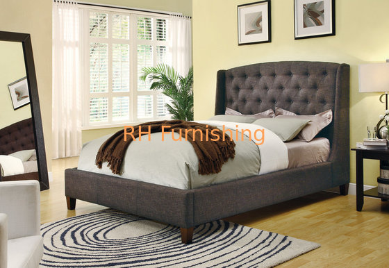 Upholstered Bed, Upholstered Headboard, Hotel Furniture, Fabric Bed supplier