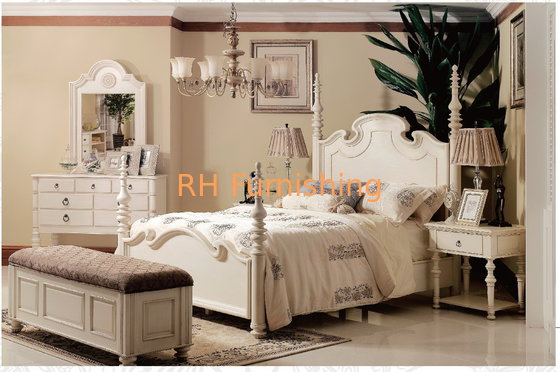 Luxury Villa/European Antique Home Furniture,White Rustic Style Furniture,VS-008 supplier