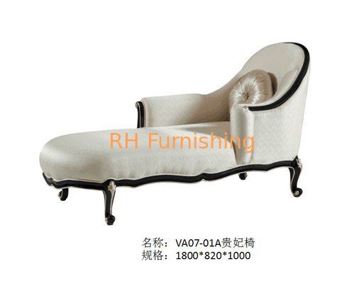 Custom made European design Long bench furniture by Fabric upholstered with Sliver painting legs supplier