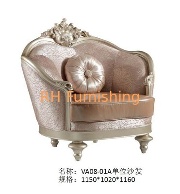 French Luxury Sofa set in Neoclassical Solid Wood Furniture Living Room Cloth Art Sofa Villas Full House Customized supplier