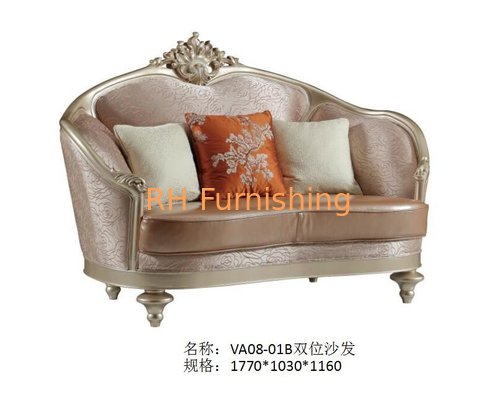 French Luxury Sofa set in Neoclassical Solid Wood Furniture Living Room Cloth Art Sofa Villas Full House Customized supplier