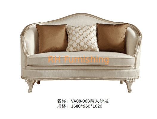 French New Classical Solid Wood Furniture Sofa Spray Gold Oil frame Living Room fabric Sofa French All-room furniture supplier