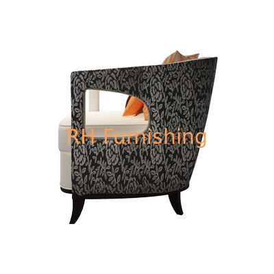 Light luxury Hotel Sofa used Leather upholstered Leisure chairs for Lobby seating furniture supplier