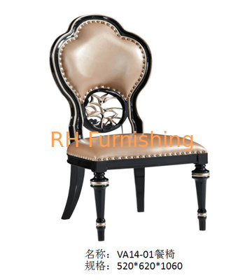 New classic Luxury Furniture Round Dining Tables and Wine Cabinet in glossy painting with Leather Upholstered Chairs supplier