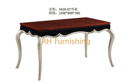 Luxury Furniture Home office Bookcase cabient and Writing desk in Ebony wood glossy painting with Office chairs supplier