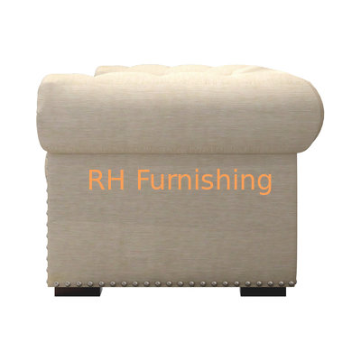 Light luxury furniture design of Hotel lobby sofa used Glossy painting wood legs with high density sponge Upholstered supplier