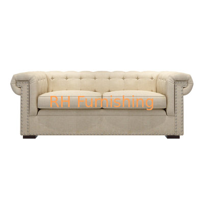 Light luxury furniture design of Hotel lobby sofa used Glossy painting wood legs with high density sponge Upholstered supplier