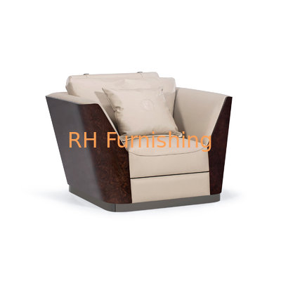 Joyful ever furniture factory Light luxury design sofa in Glossy painting frame and Italy leather upholstered supplier
