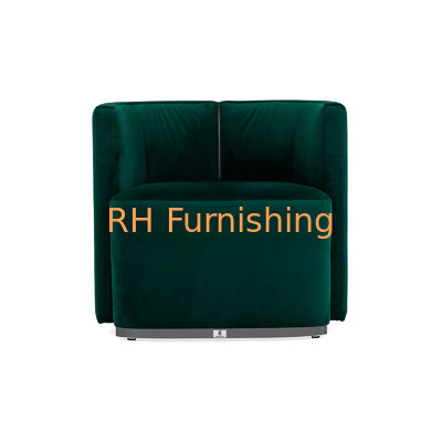 Leisure style sofa chairs for Modern hotel lobby seating furniture covered by Fabric upholstery with metal legs supplier