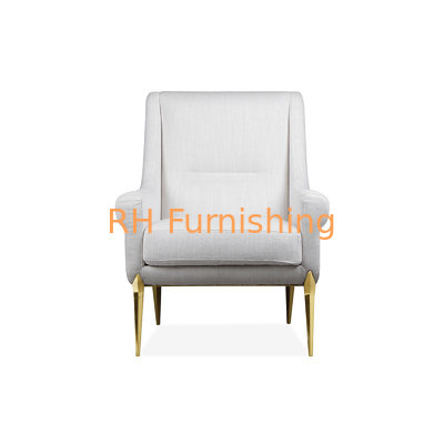 Brushed stainless steel in Champagne Gold legs with Fabric soft-packed fabric upholstered cushion supplier