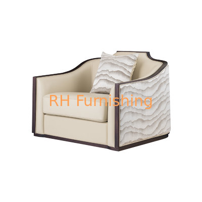 Modern Chinese design of Living room furniture single sofa used cultural Fabric cushion supplier