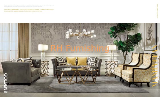 American style light luxury furniture of fabric leisure chairs used maple wood structure with Fabric upholstered supplier