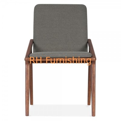 Walnut wood Hotel Guestroom desk chair with fabric upholstered chairs supplier
