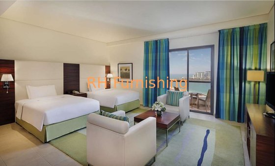 Hotel style apartment interior furniture made by Laminate board for Wardrobe with minibar cabinets supplier