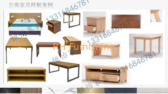 Ash solid wood bedroom furniture sets Holiday Apartment interior fit out supplier