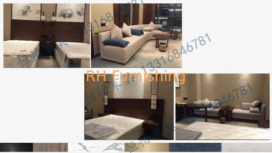 Ash solid wood bedroom furniture sets Holiday Apartment interior fit out supplier