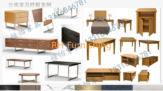 Ash solid wood bedroom furniture sets Holiday Apartment interior fit out supplier