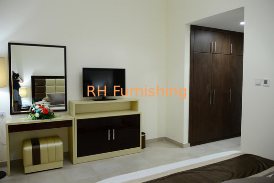Hotel guestroom furniture of Righthome factory for Laminate board furniture for TV stand and Wardrobe supplier