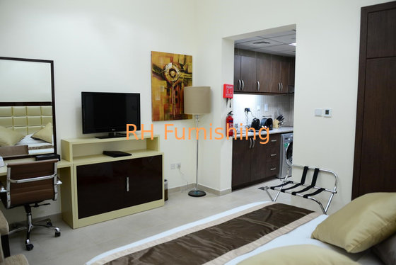 Hotel guestroom furniture of Righthome factory for Laminate board furniture for TV stand and Wardrobe supplier