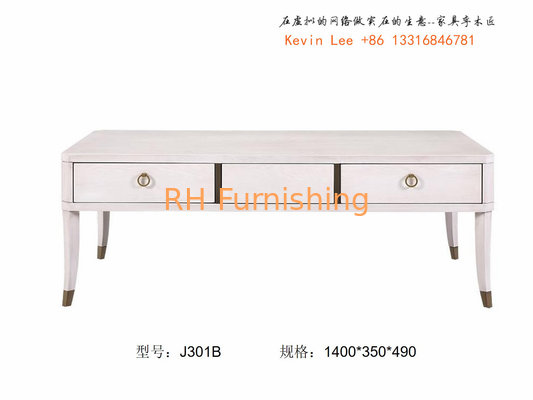 American style Sofa set furniture by fabric upholstered light luxury sofa with Sofa tables and foot ottoman for Villa supplier