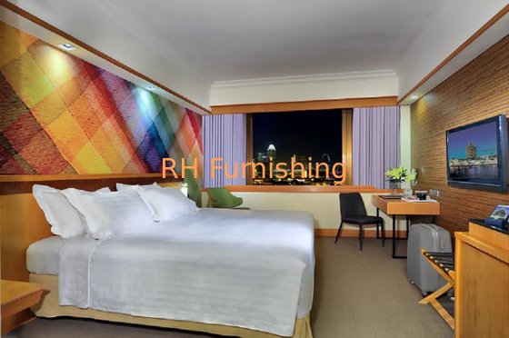 Hospital rooms furniture used Oak laminate wood table and cabinet by Upholstered headboard bedroom set supplier