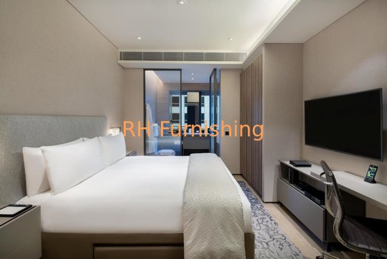 High end quality Hotel apartment furniture interior design of Laminate board wardrobe cabinet with TV stand table supplier