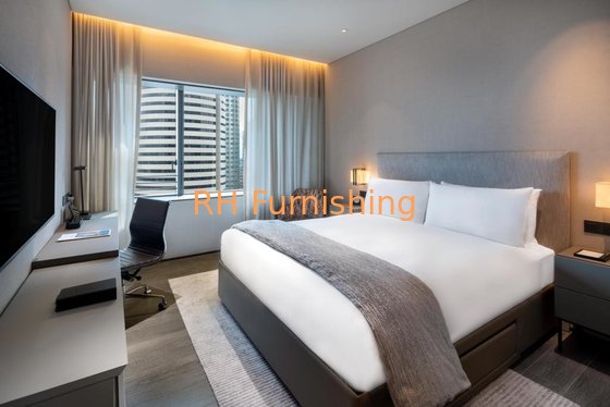 High end quality Hotel apartment furniture interior design of Laminate board wardrobe cabinet with TV stand table supplier