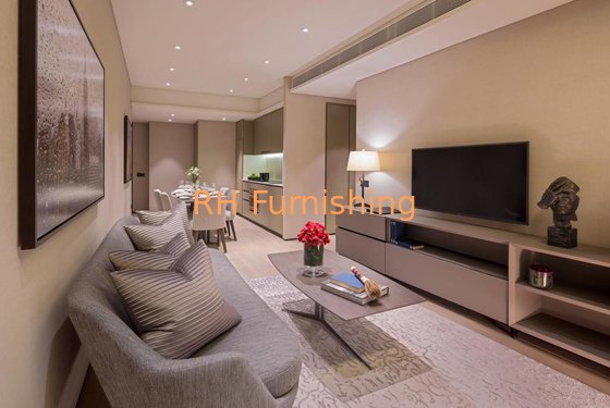 High end quality Hotel apartment furniture interior design of Laminate board wardrobe cabinet with TV stand table supplier