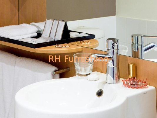 Budget hotel laminate fixture for king size bed with Wardrobe closet and Cupboard cabinets supplier