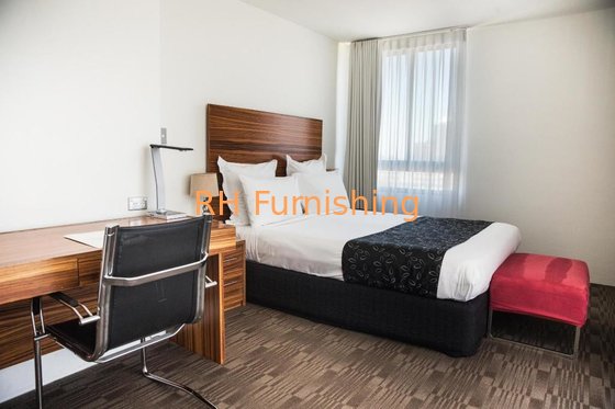 Budget Hospitality interior design furniture of Melamine chipboard bedroom sets with Fabric leisure sofa chairs supplier