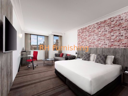 Khétt Battambang manufacturers for laminate wood hospitality furniture Guestroom bedroom set by luxury bed and wardrobe supplier