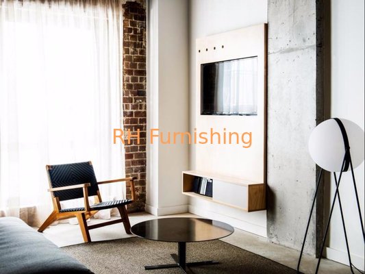 Kampong Cham custom hotel furniture suppliers for interior design of TV wall mounted cabinet and bedroom wardrobe supplier