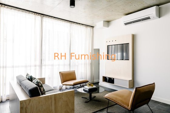 Kampong Cham custom hotel furniture suppliers for interior design of TV wall mounted cabinet and bedroom wardrobe supplier