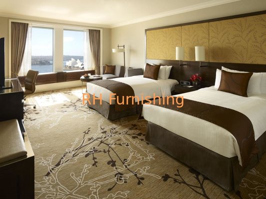 Kampot luxury hotel design of inner furniture for Guestroom by King size bed with desk table and Sofa chair supplier