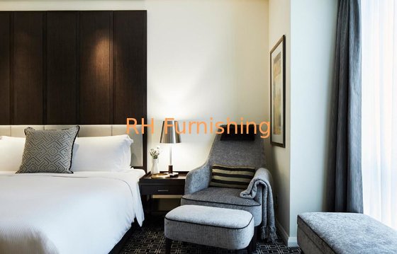 Kandal hotel furniture factory for Hotel interior design furniture of Bedroom combine desk with TV table and double bed supplier