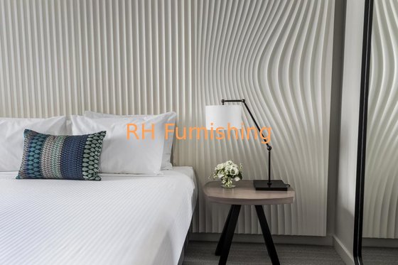 Kratie Province furniture factory for Hotel room used Wood desk table and Wardrobe closet with TV cabinet supplier